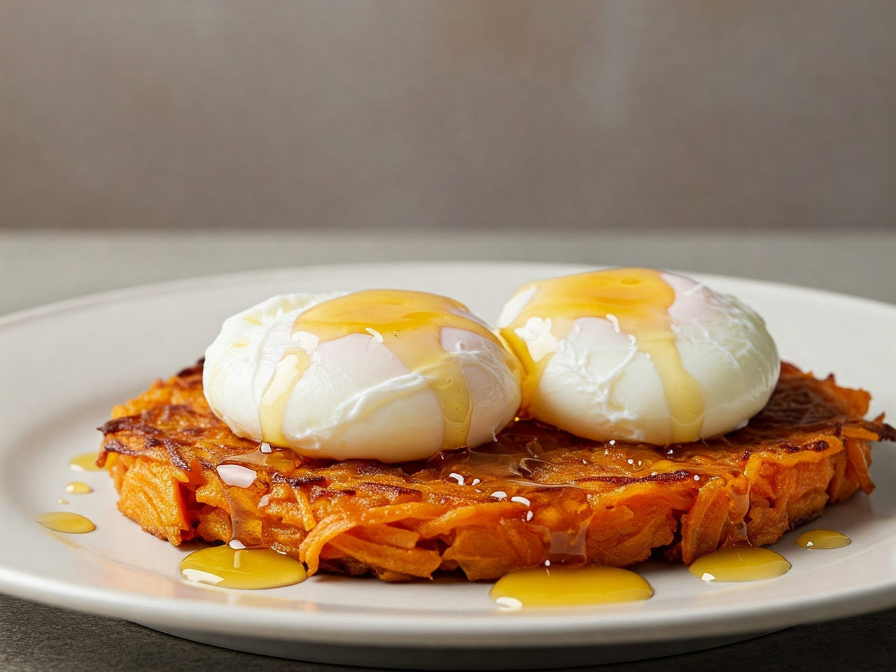 Sweet Potato Rosti with Poached Eggs - A Sweet & Spicy Brunch Upgrade ...